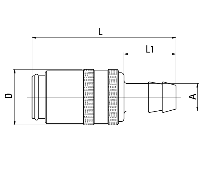 Mould-Shop. Coupling Straight Tail